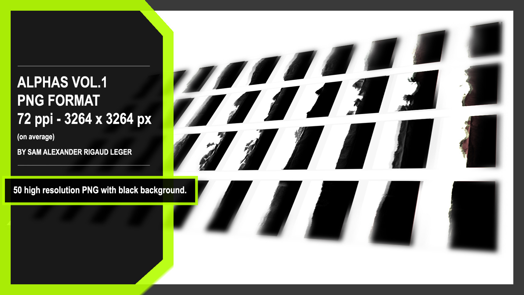 ArtStation - Rip Fabric Alphas Vol.1 | Resources