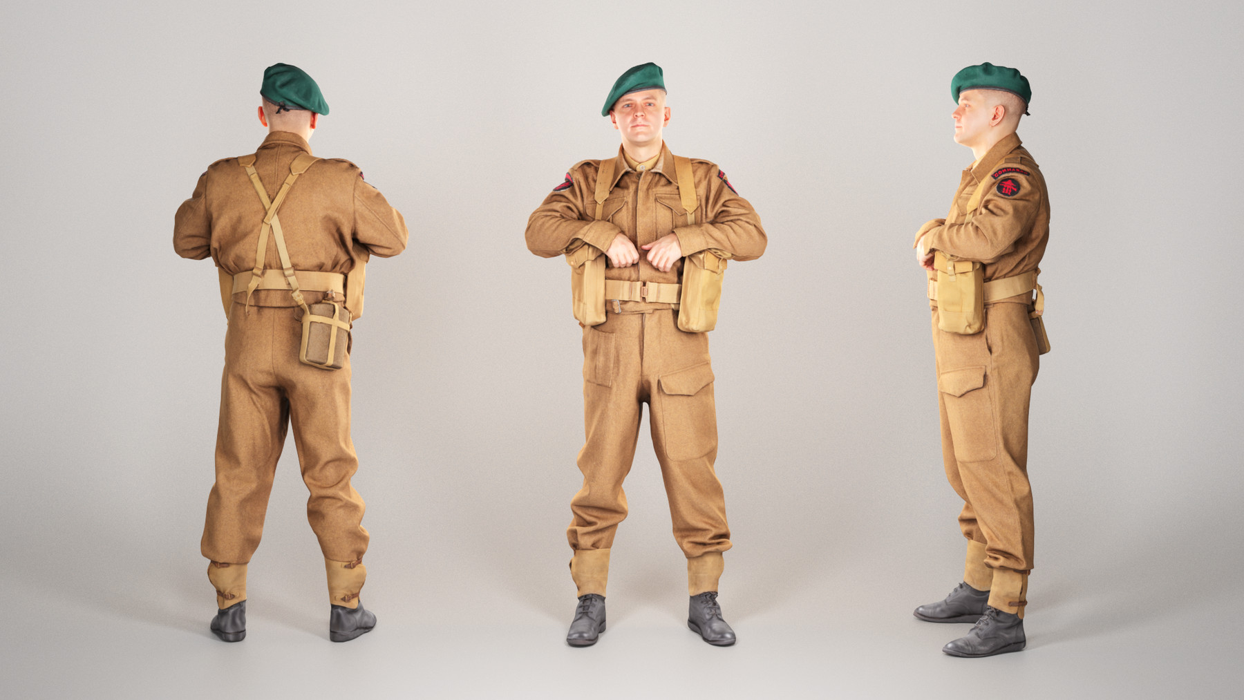 ArtStation - British commando from World War 2 44 | Game Assets