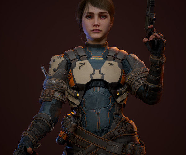 ArtStation - Female Mercenary Real Time | Resources