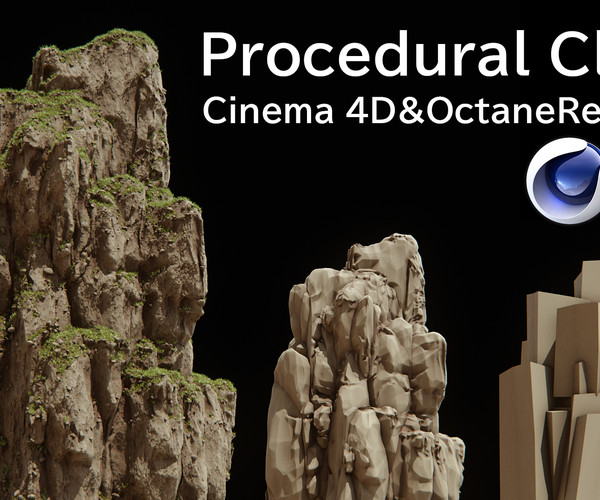 ArtStation - Procedural cliffs (C4D Project file) | Resources