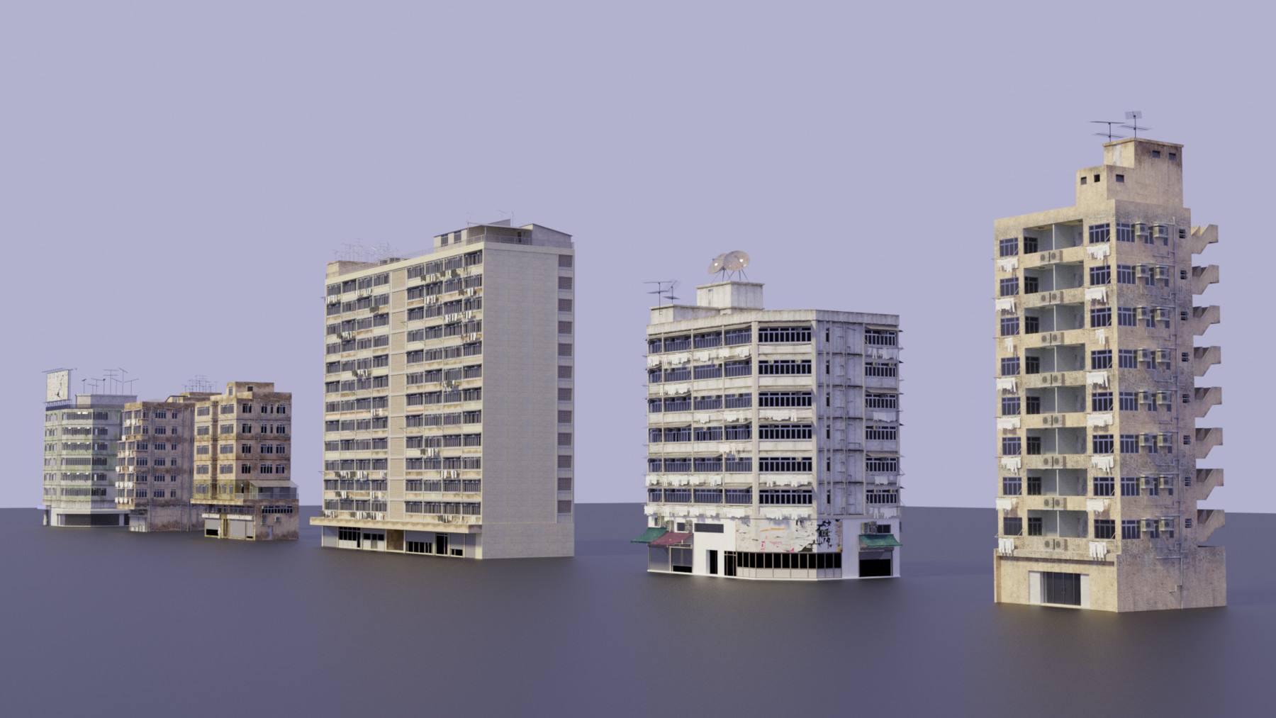 ArtStation - Dystopian Building Pack Vol.1 | Resources