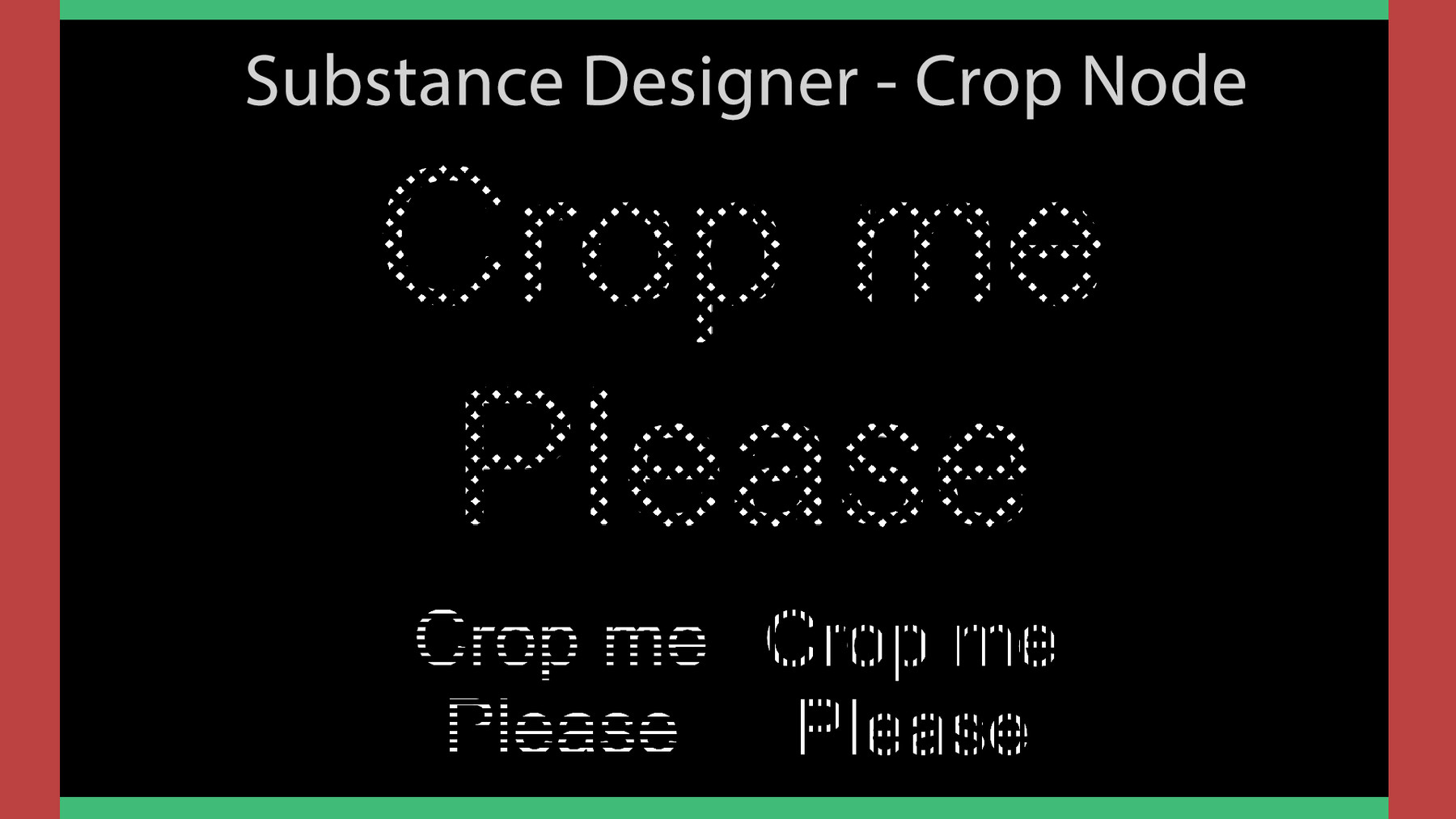 ArtStation - Substance Designer - Crop Node | Resources
