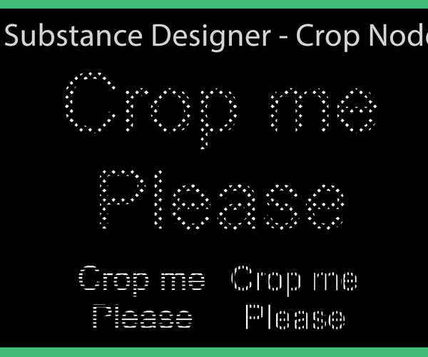 ArtStation - Substance Designer - Crop Node | Resources