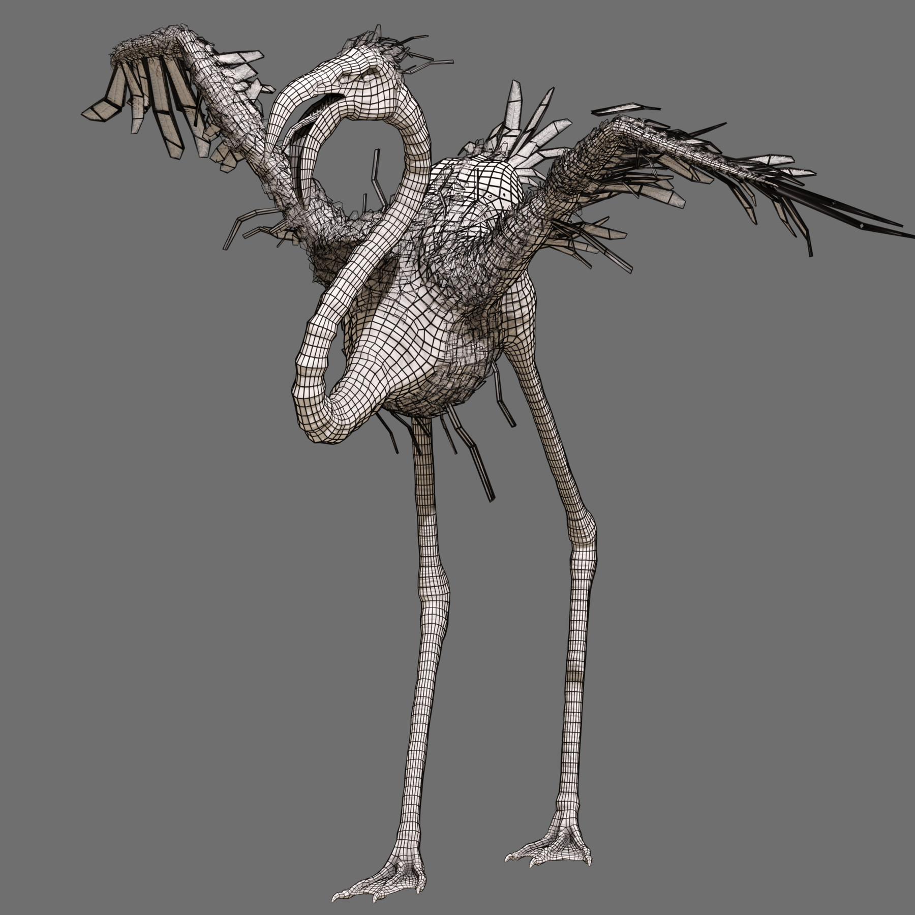 ArtStation - Flamingo Monster | Game Assets
