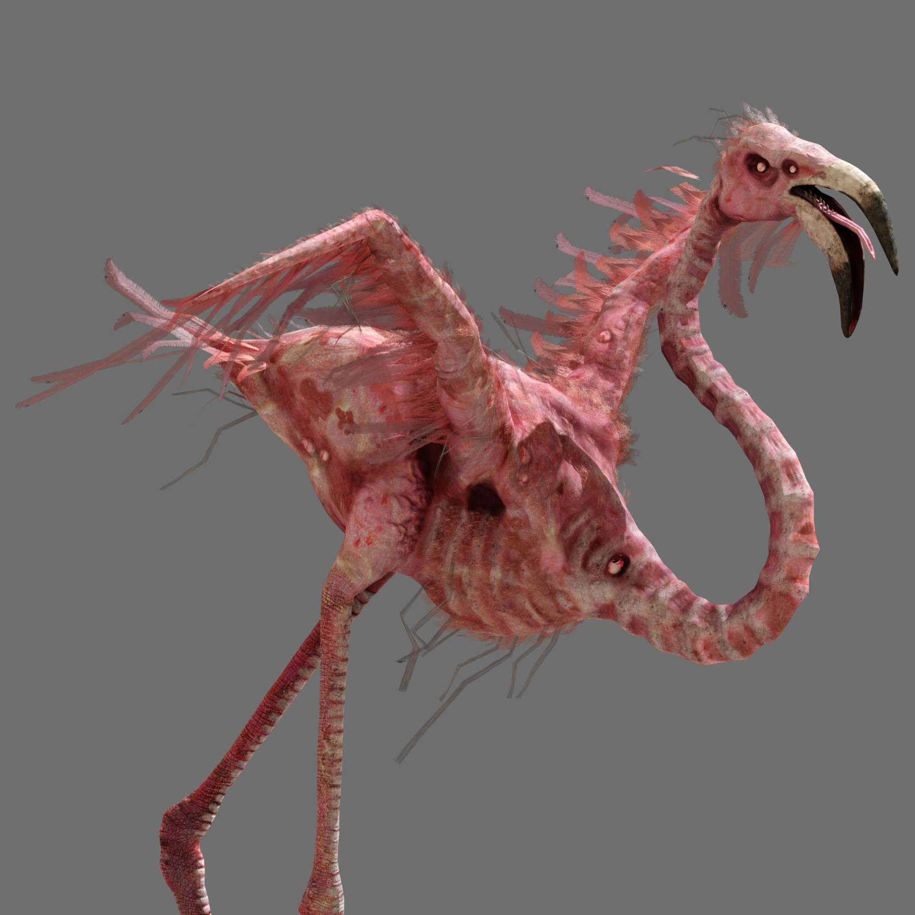 ArtStation - Flamingo Monster | Game Assets