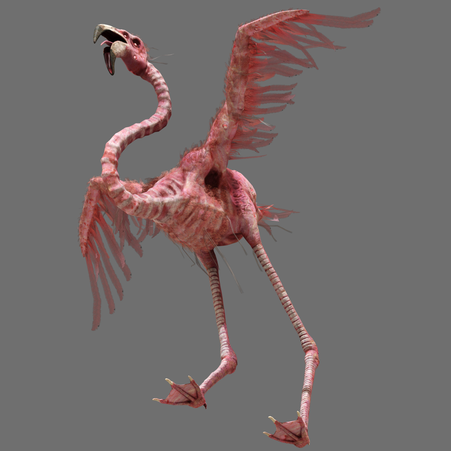 ArtStation - Flamingo Monster | Game Assets
