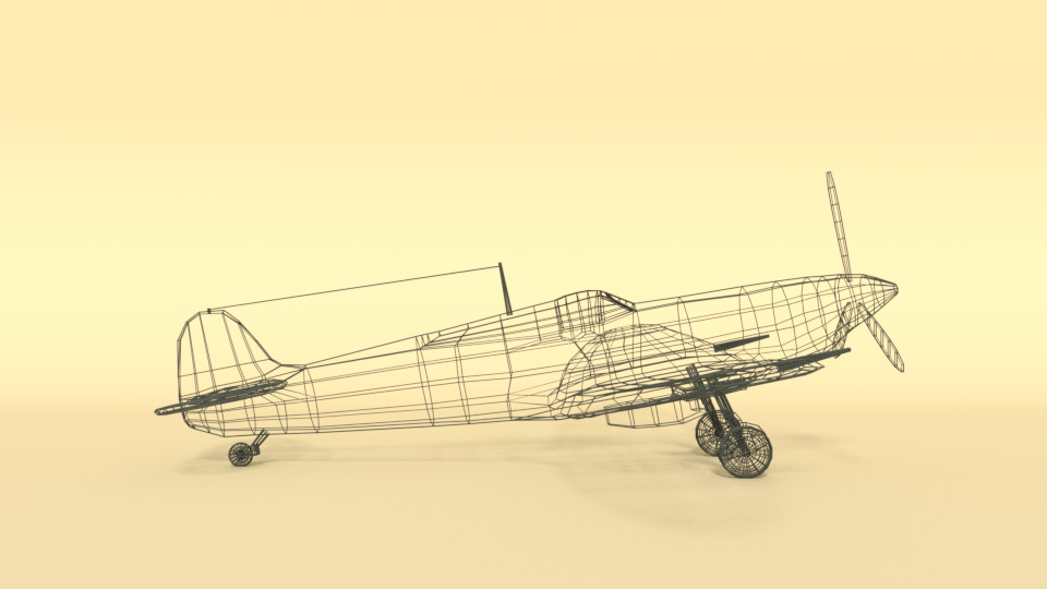 ArtStation - Low Poly Cartoon Supermarine Spitfire MKII | Resources