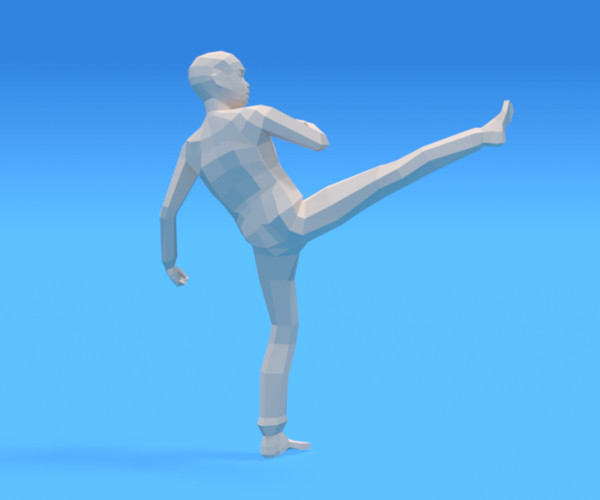 ArtStation - Low Poly Kid Fighting | Resources