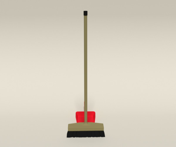 ArtStation - Low Poly Cartoon Broom and Dustpan | Resources