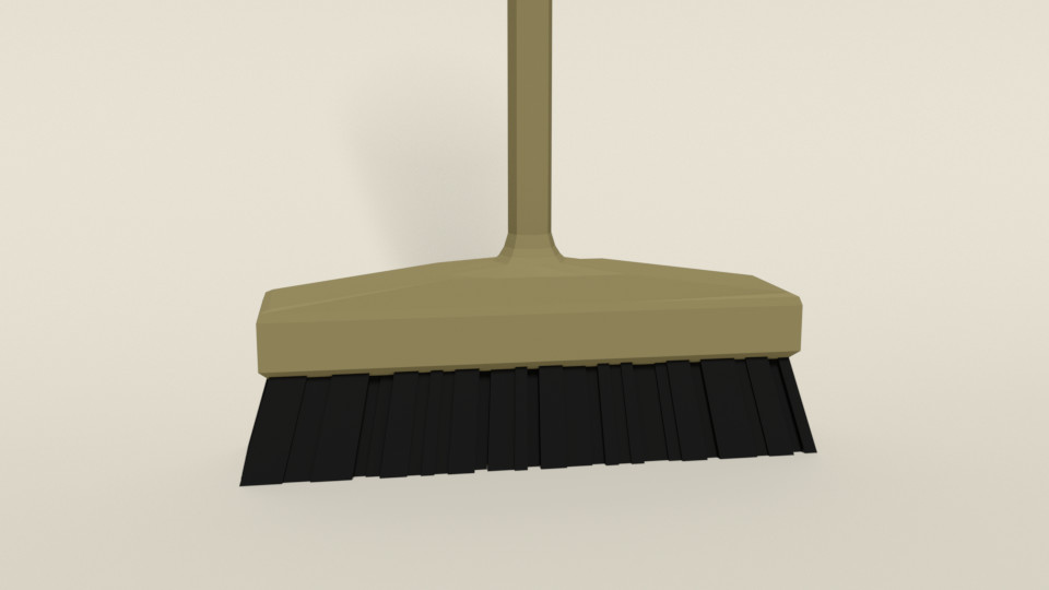 ArtStation - Low Poly Cartoon Broom and Dustpan | Resources