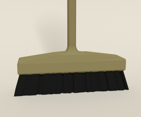 ArtStation - Low Poly Cartoon Broom and Dustpan | Resources