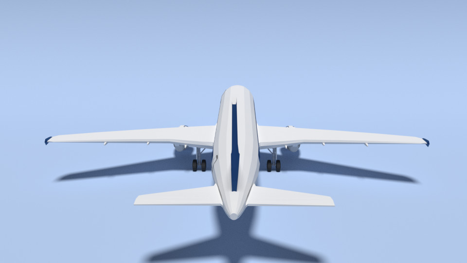 ArtStation - Low Poly Cartoon Airbus A320 Airplane | Resources