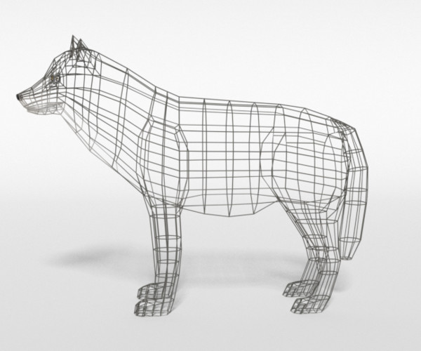 ArtStation - Low Poly Cartoon Grey Wolf | Resources