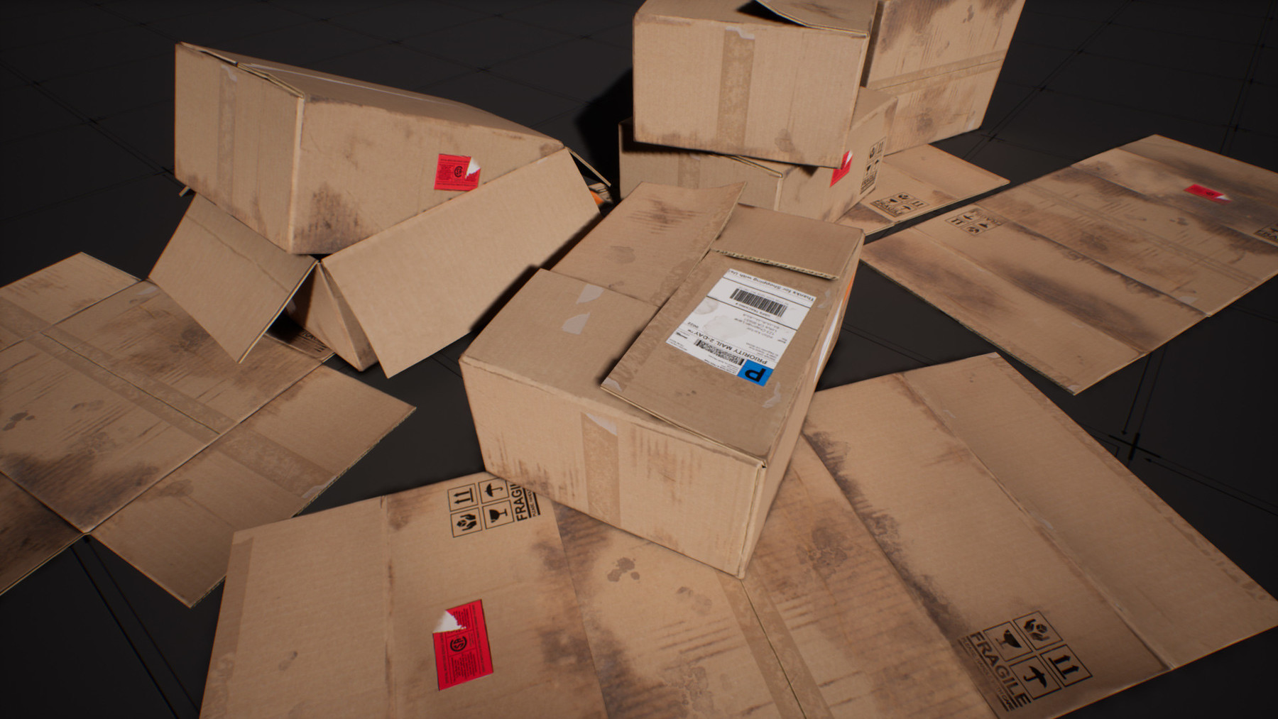 ArtStation - High Quality Cardboard Box | Resources