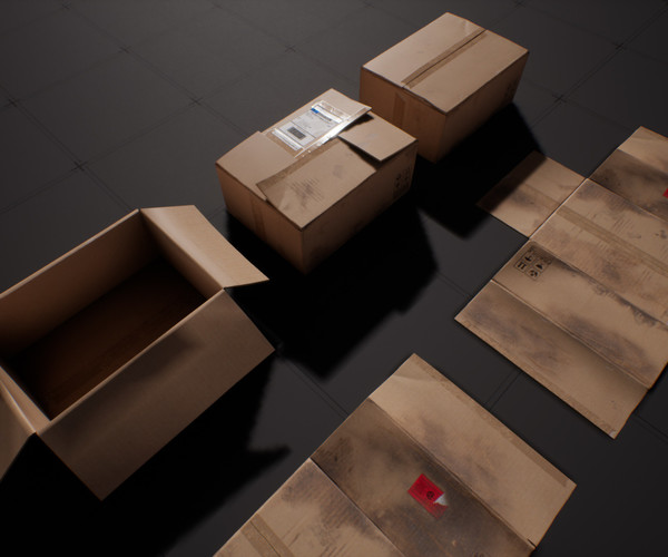 ArtStation - High Quality Cardboard Box | Resources