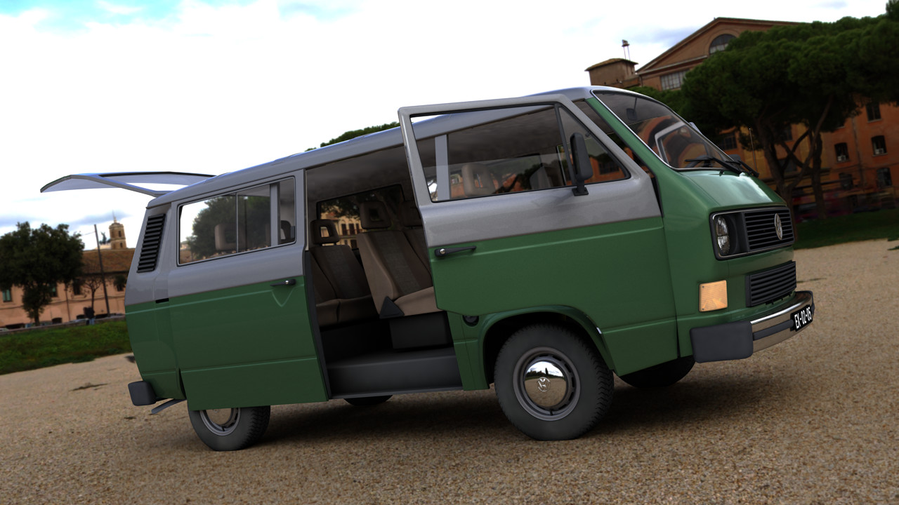 ArtStation - VOLKSWAGEN T3 TRANSPORTER CARAVELLE 1982 | Resources