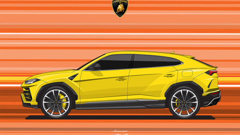 ArtStation - LAMBORGHINI AVENTADOR SVJ/Digital File Vector | Artworks