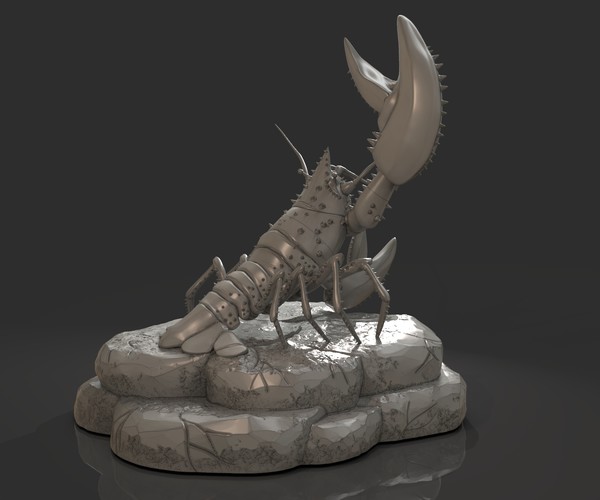 ArtStation - Lobster ready for 3D Print | Resources