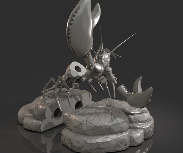ArtStation - Lobster ready for 3D Print | Resources