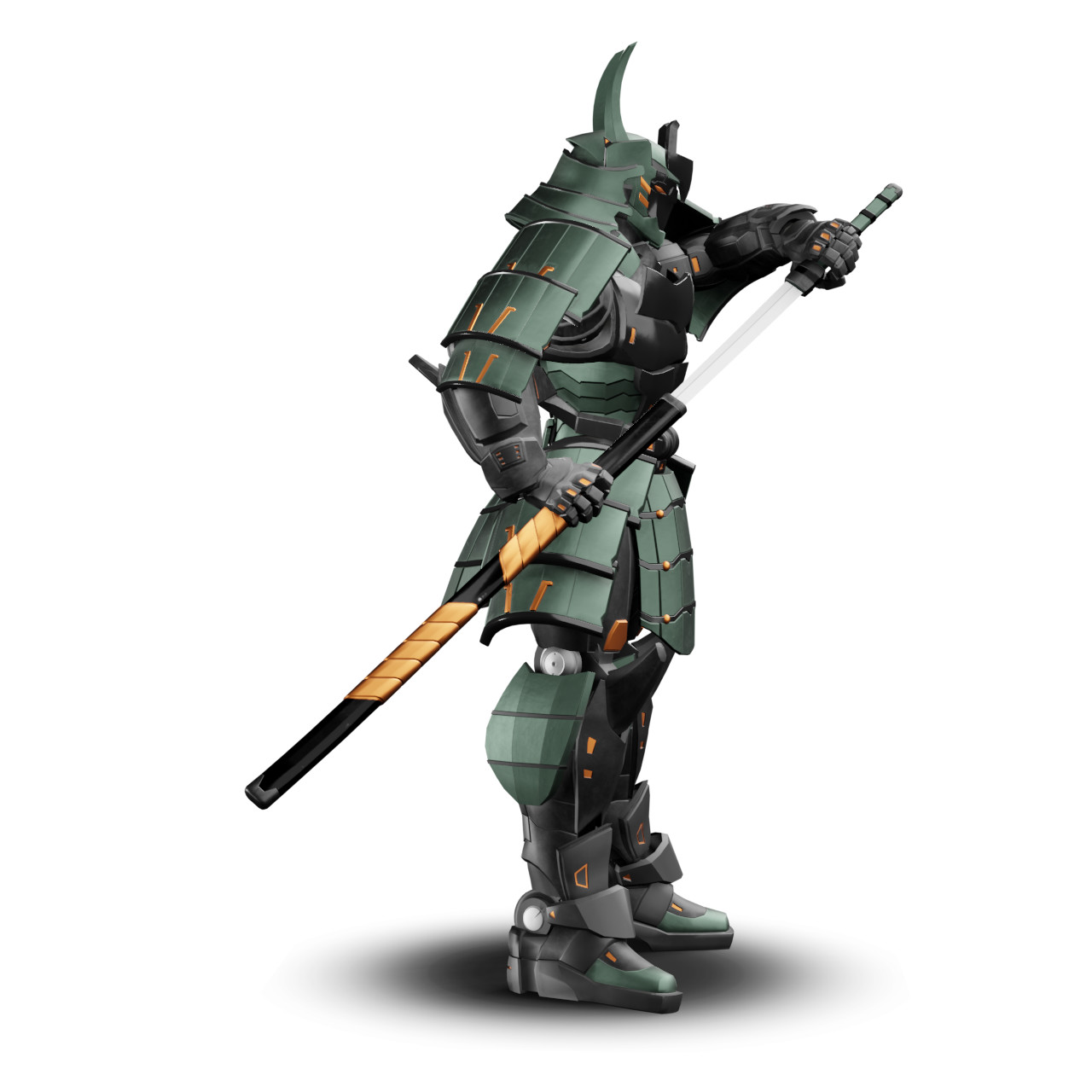 ArtStation - Samurai Robot RTS02 / Character model | Game Assets