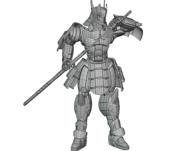 ArtStation - Samurai Robot RTS02 / Character model | Game Assets