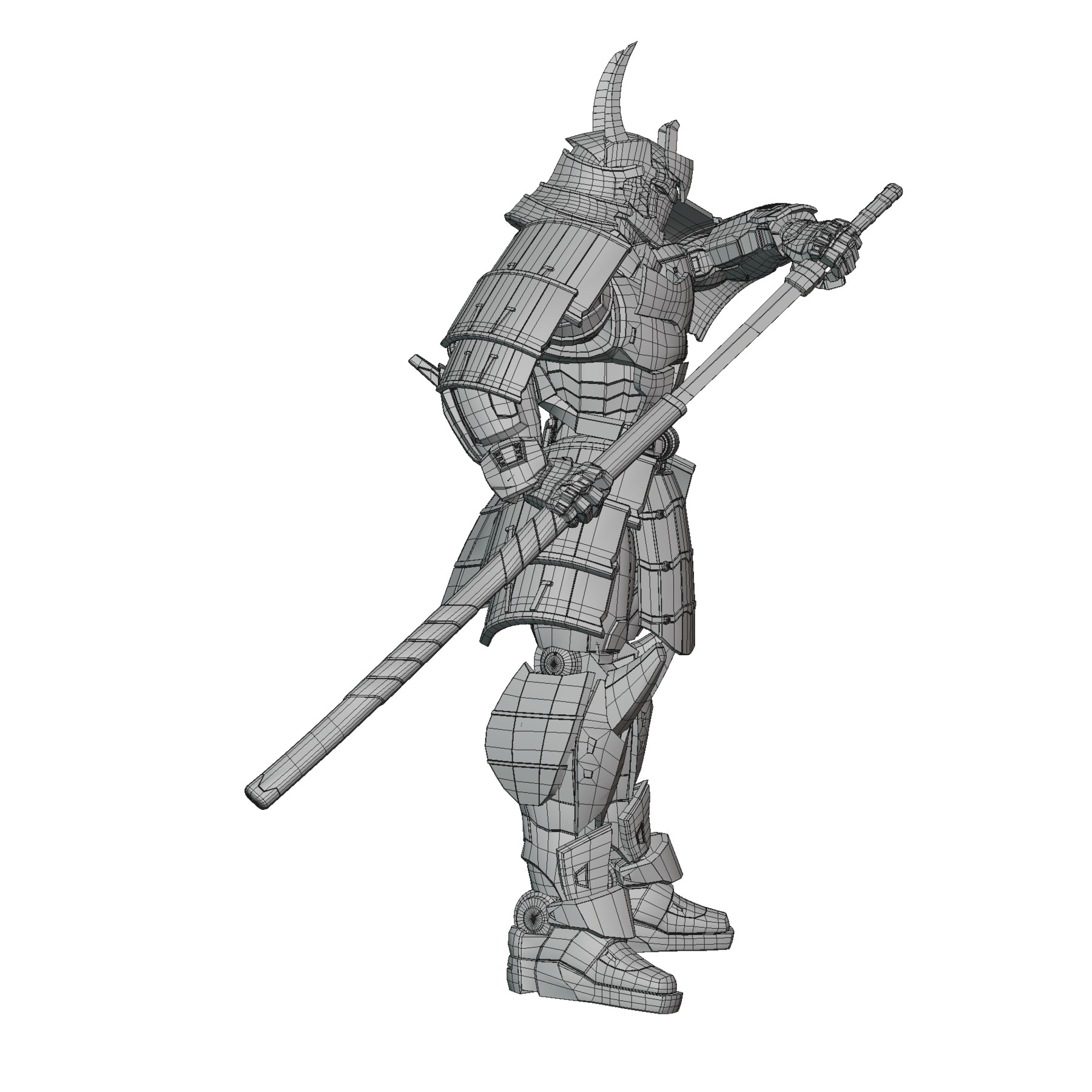 ArtStation - Samurai Robot RTS02 / Character model | Game Assets