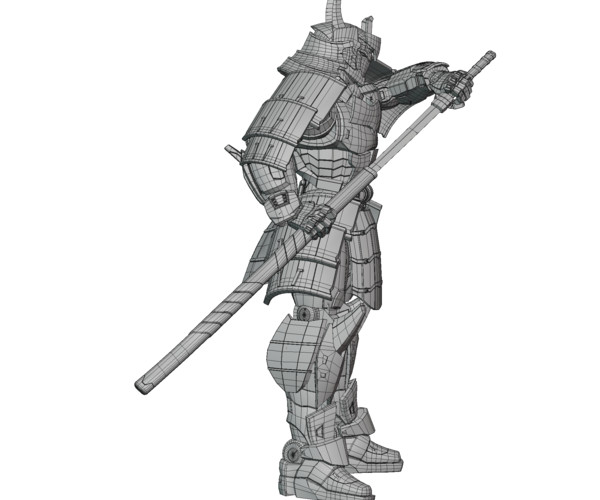 ArtStation - Samurai Robot RTS02 / Character model | Game Assets
