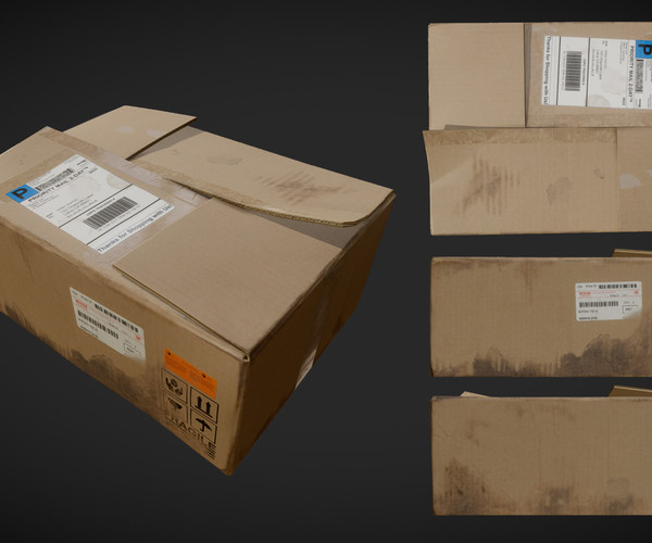ArtStation - High Quality Cardboard Box | Resources