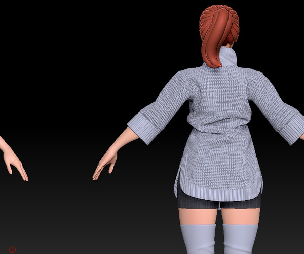 ArtStation - 6 Zbrush Stylized Female Character Base Mesh | Resources