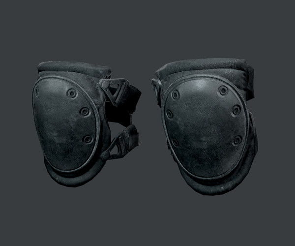 ArtStation - Military Knee Pad Equipment Gear Game Ready 02 | Game Assets