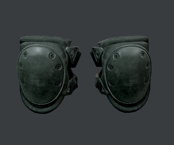 ArtStation - Military Knee Pad Equipment Gear Game Ready 03 | Game Assets