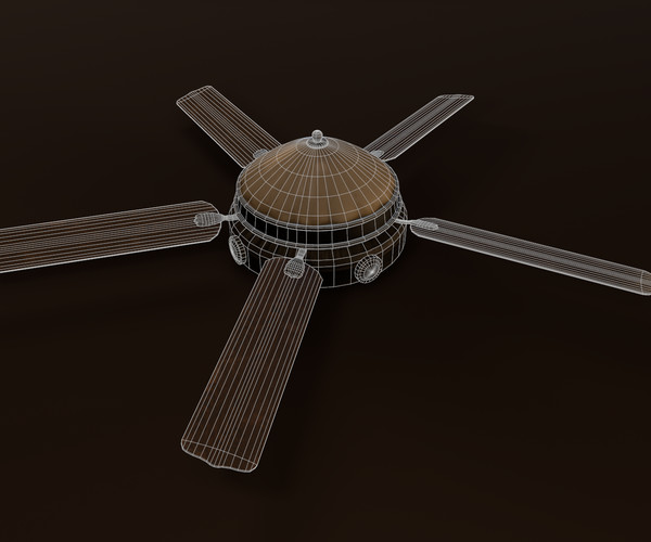 ArtStation - Free Old Ceiling Fan | Game Assets