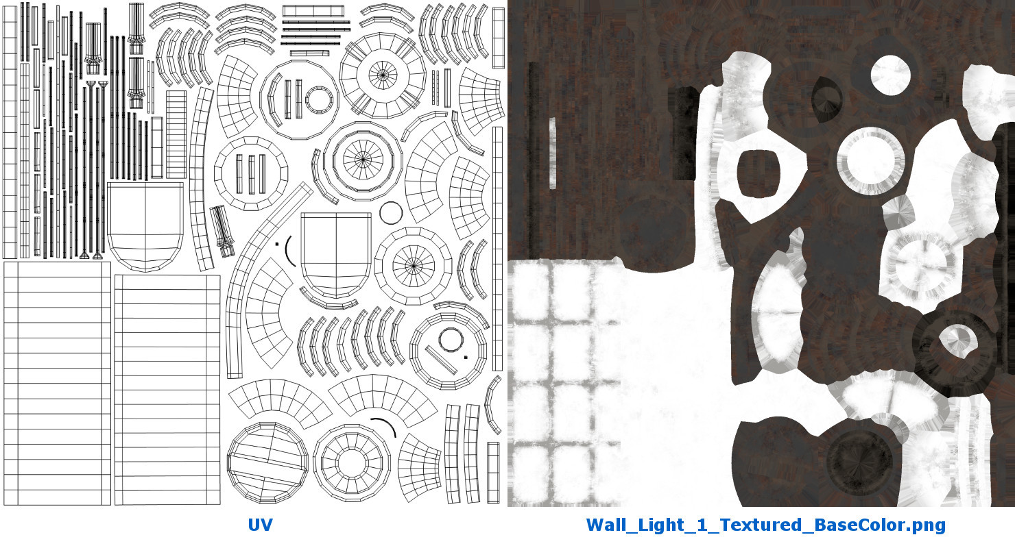 ArtStation - Wall Light 1 Textured | Resources