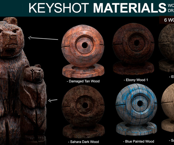 ArtStation - Wood Materials for Keyshot | Resources