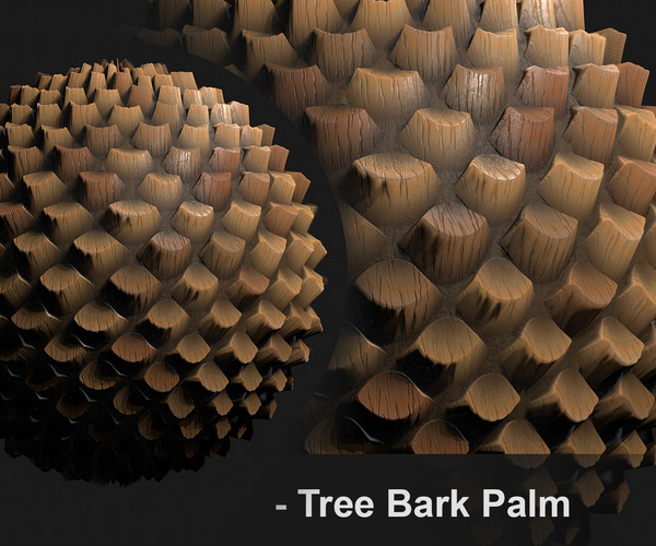 ArtStation - 6 Tree Bark Customizable Material | Resources