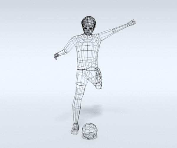 ArtStation - Low Poly Kid Playing Football | Resources
