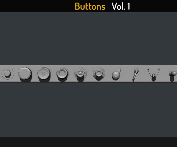 ArtStation - Buttons IMM Brush Vol.1 | Brushes
