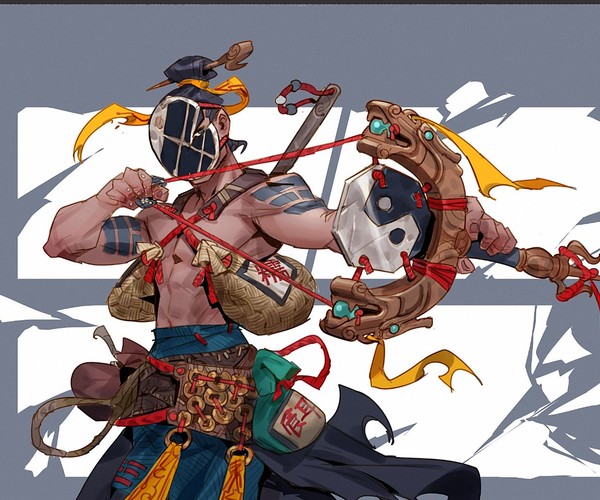 ArtStation - Exorcist Squad Character PSD file | Tutorials