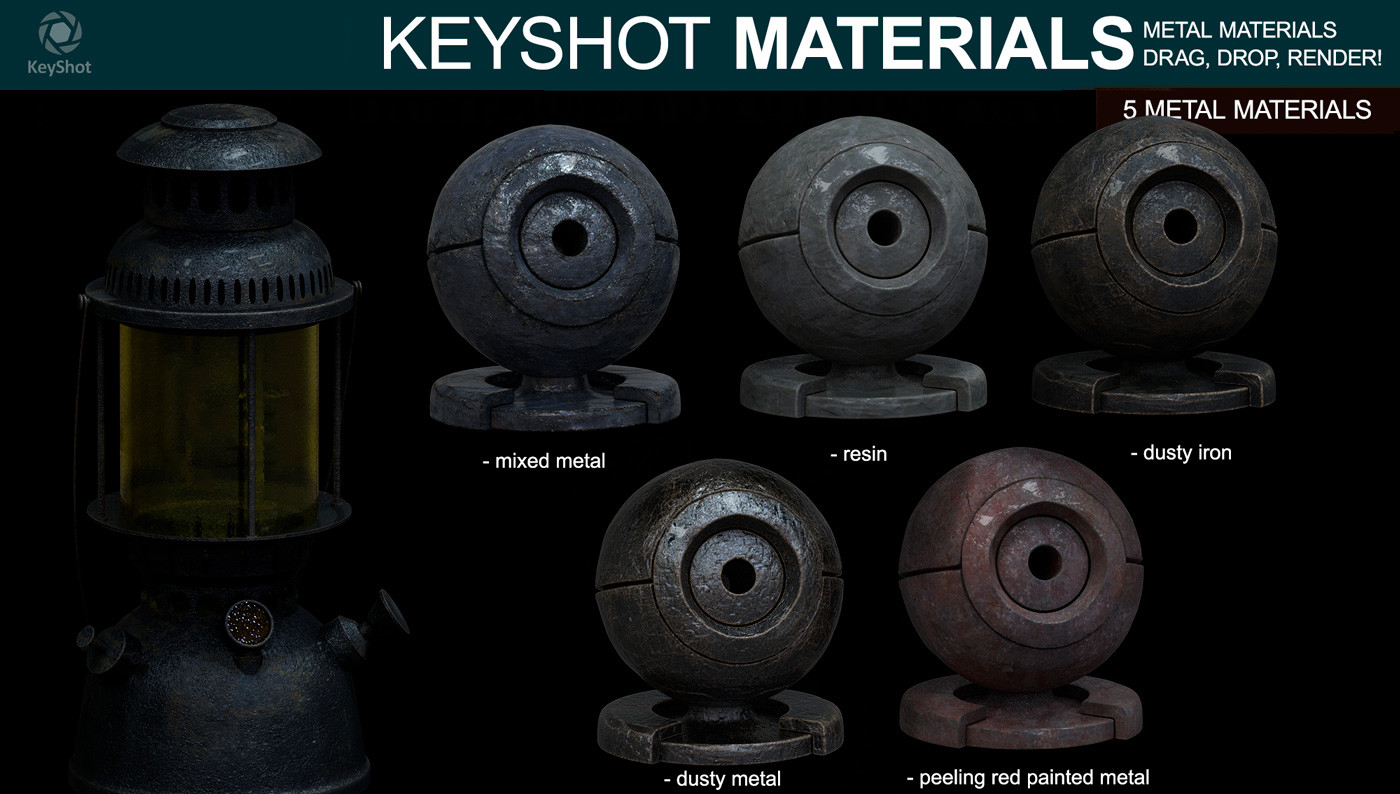 ArtStation - Metal Materials for Keyshot (Part 3) | Resources