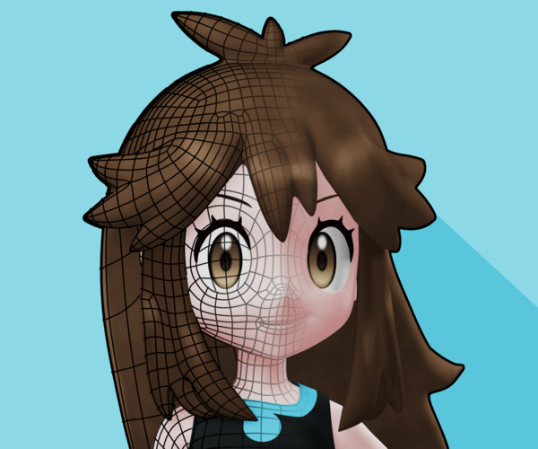 ArtStation - (Pokemon)-Green Trainer Blender rig | Resources