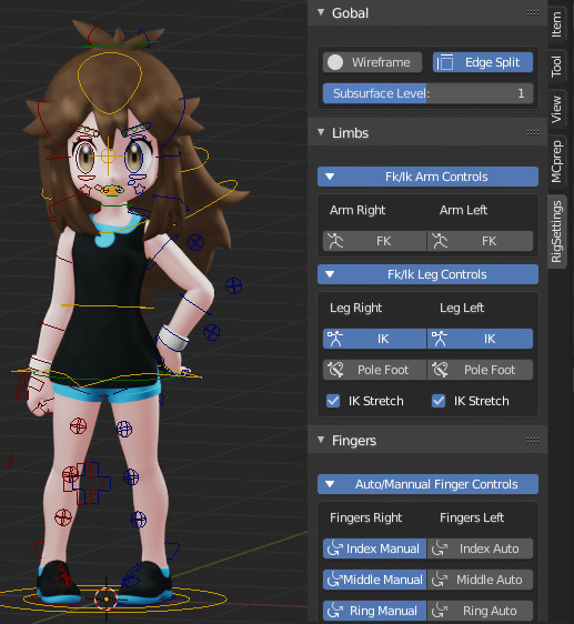ArtStation - (Pokemon)-Green Trainer Blender rig | Resources