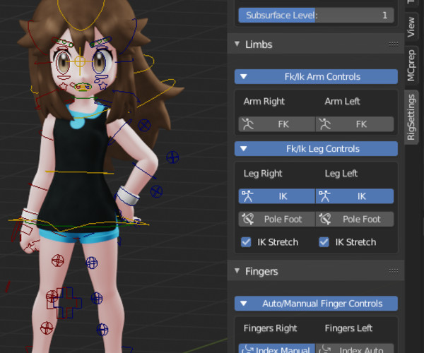 ArtStation - (Pokemon)-Green Trainer Blender rig | Resources