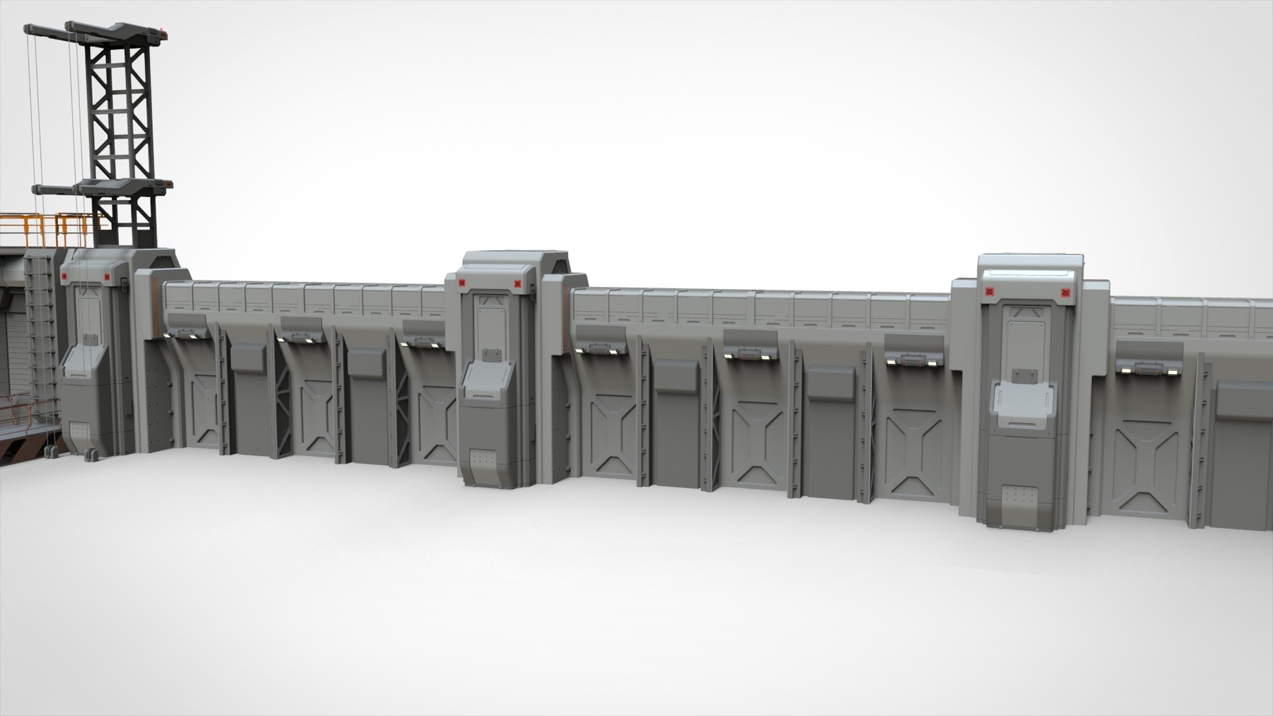 ArtStation - sci-fi Wall 3 | Resources