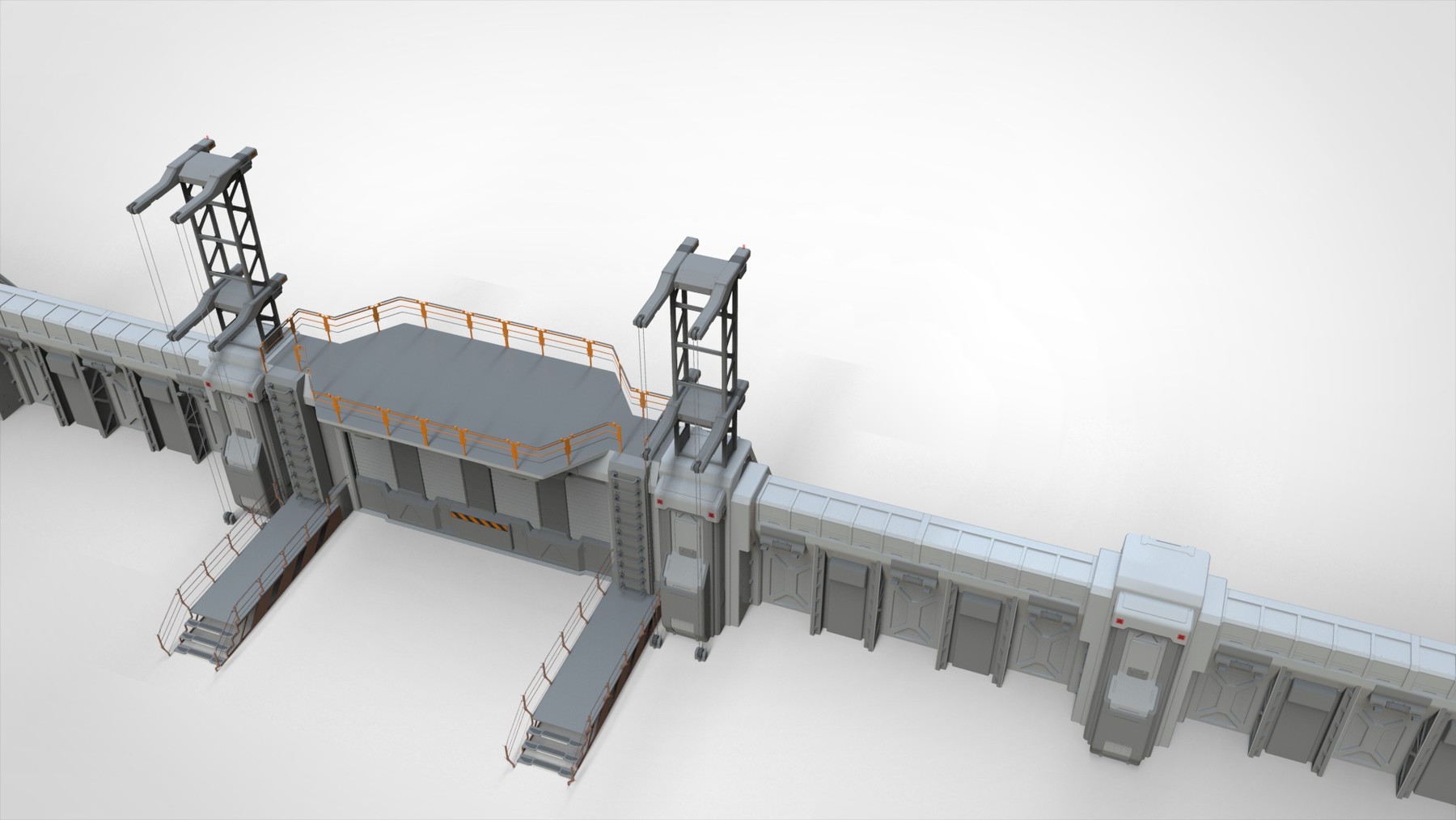 ArtStation - sci-fi Wall 3 | Resources