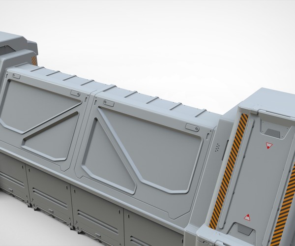 ArtStation - sci-fi Wall 3 | Resources