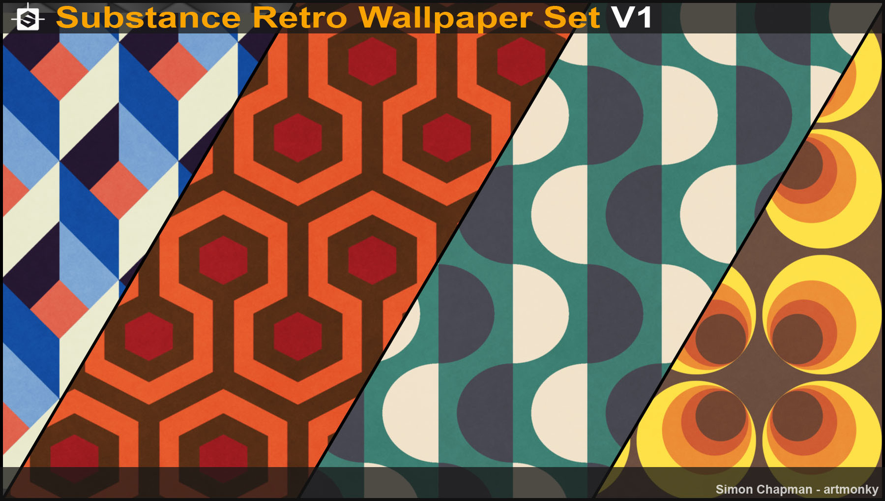 Simon Chapman - Substance - Retro Wallpaper