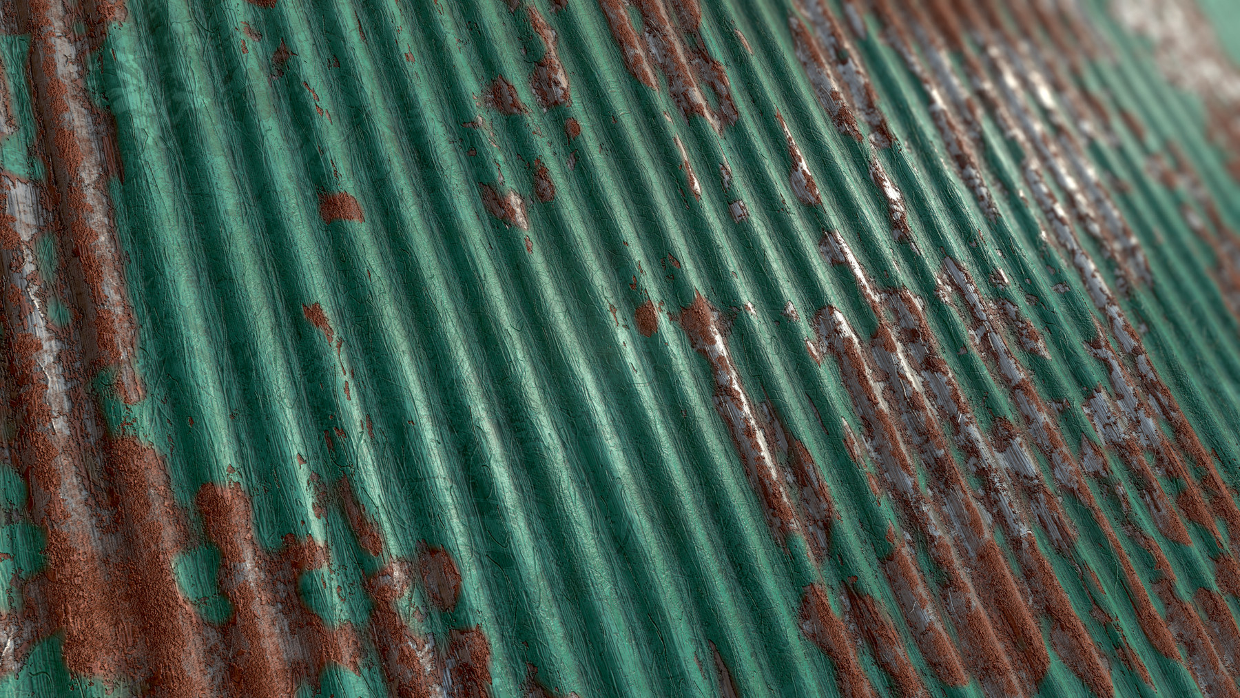 ArtStation - Corrugated Painted Metal - Substance Designer | Resources