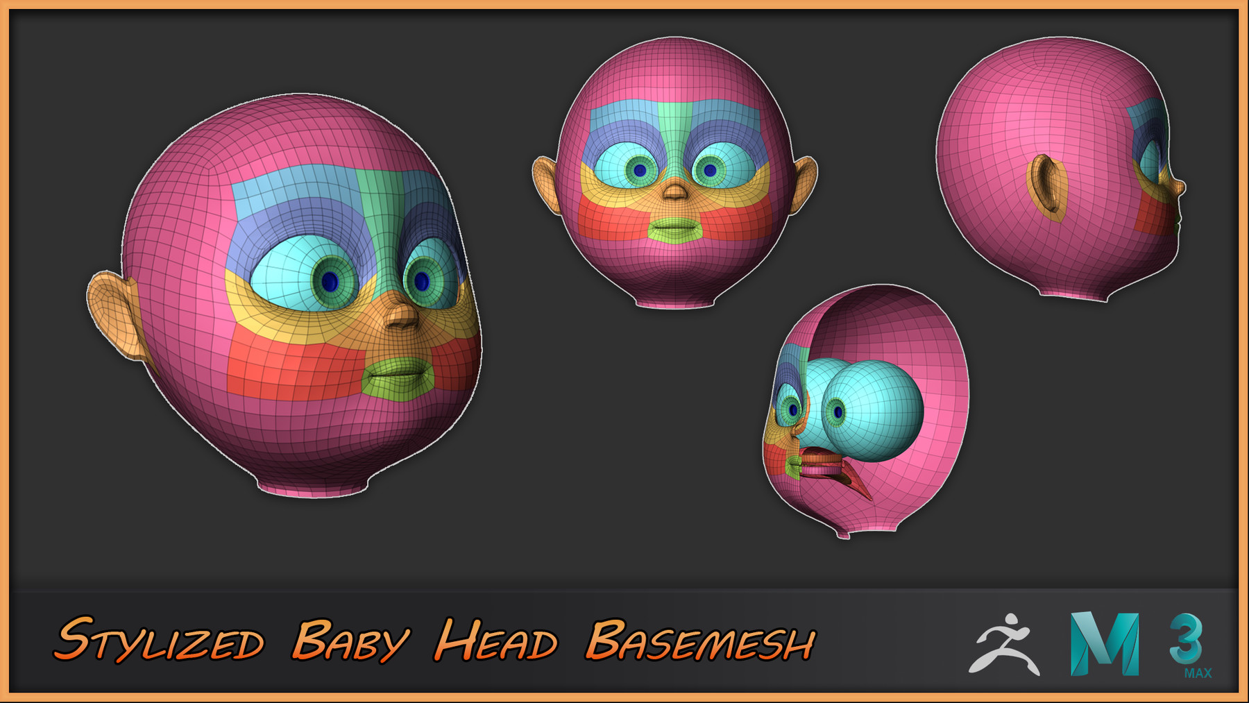 ArtStation - Stylized Baby Head Basemesh | Resources