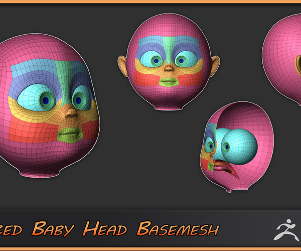 ArtStation - Stylized Baby Head Basemesh | Resources