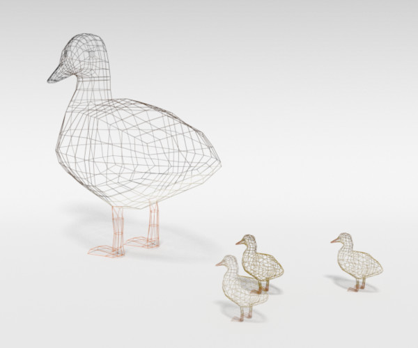 ArtStation - Low Poly Cartoon Gadwall Duck | Resources